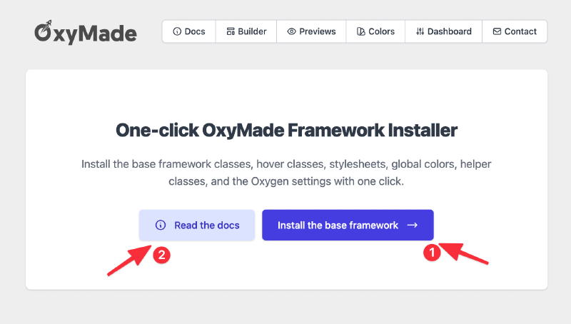 Add Framework - Learn OxyMade