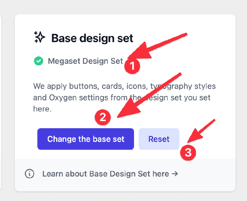 Setting base design set - Learn OxyMade