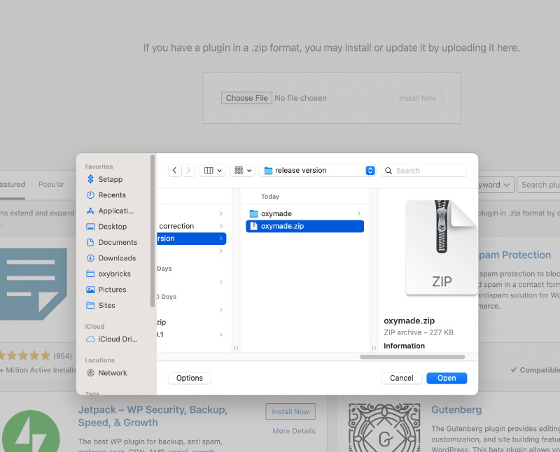 Install the plugin - Learn OxyMade