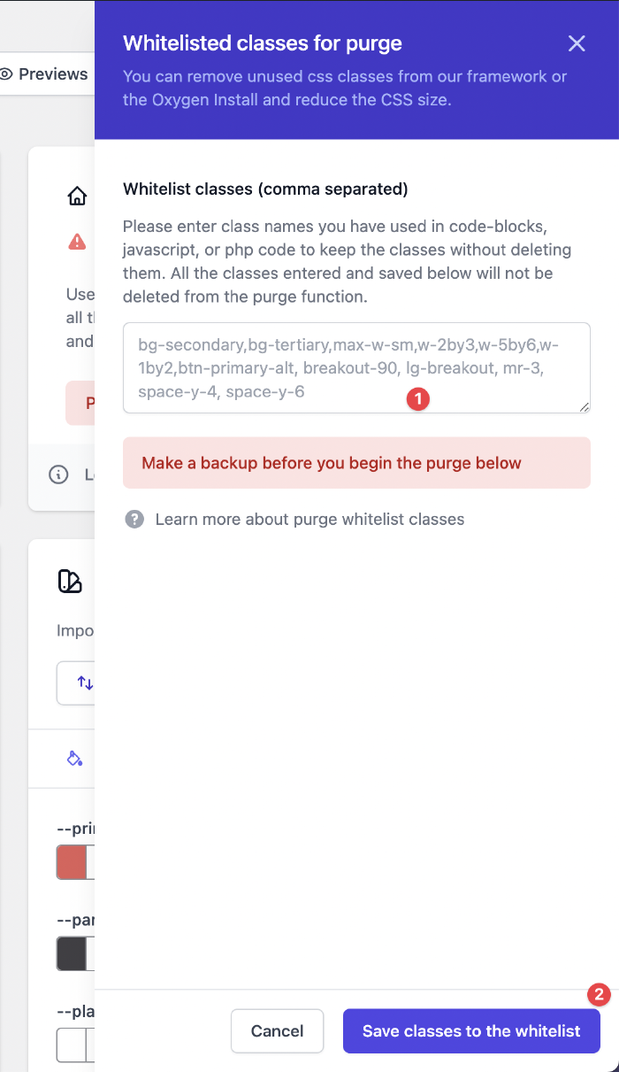 Purge whitelist - Learn OxyMade