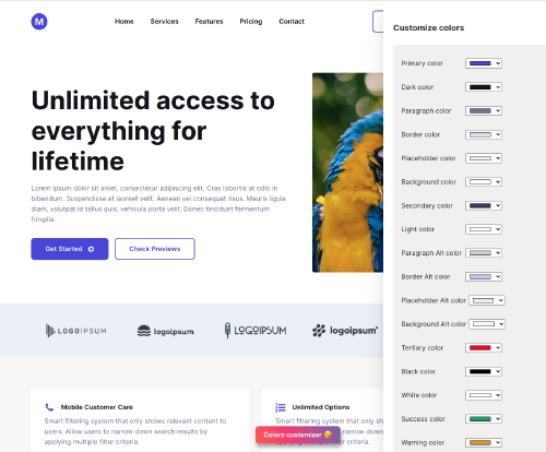 Using color palette generator - Learn OxyMade