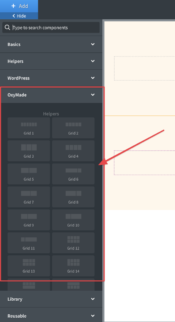 Grid helper elements - Learn OxyMade