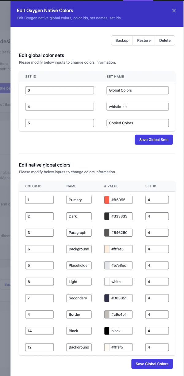 OxyMade Colors Editor - Learn OxyMade